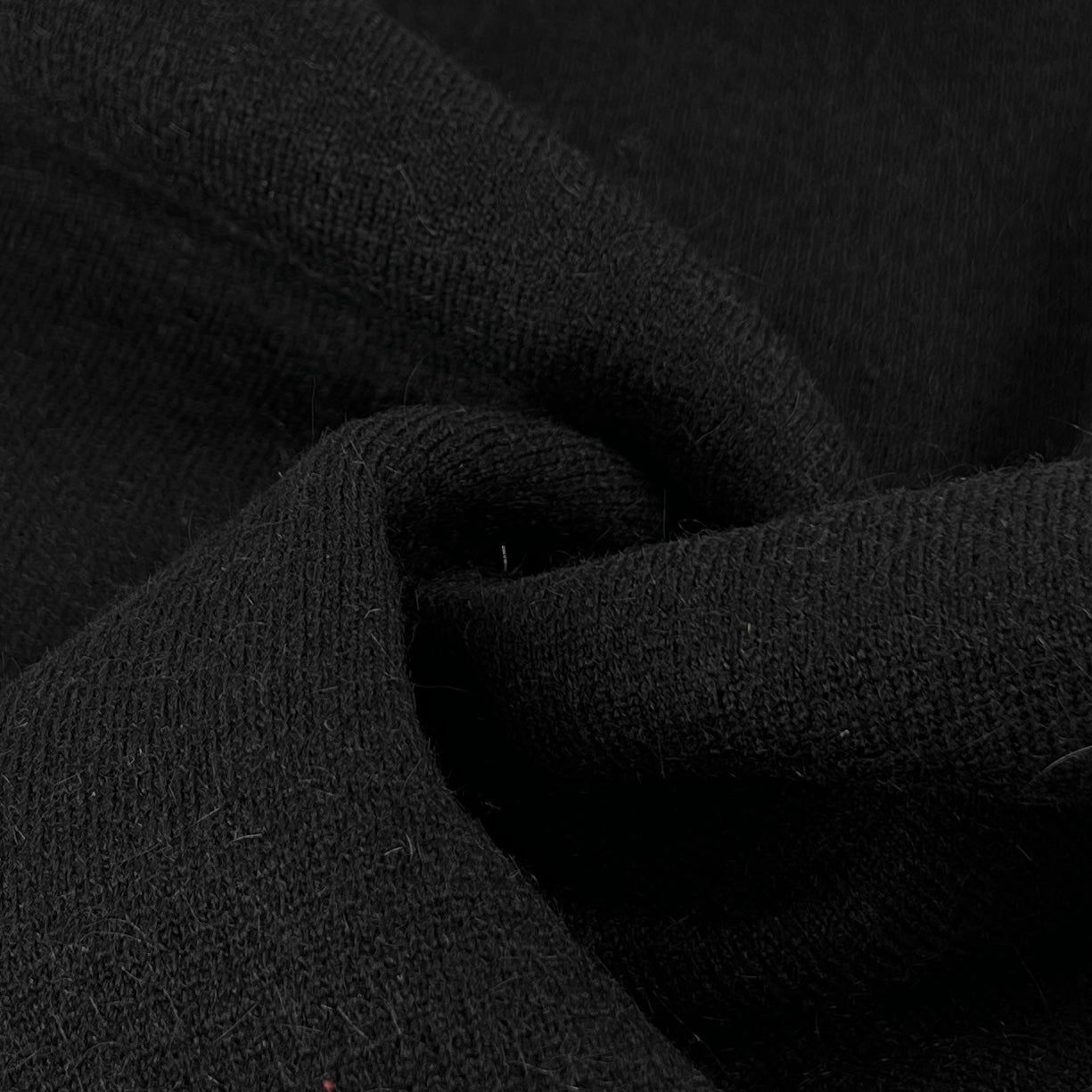 Italian Wool Boucle Knitted Coating - Black | SKU 8032 #S90 — Nick Of ...