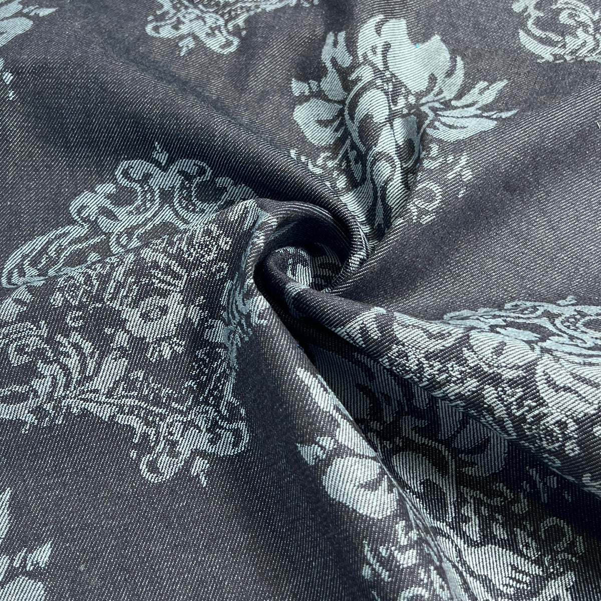 Jacquard Stretch Denim - Floral Demask - Shop by the Yard — Nick Of ...