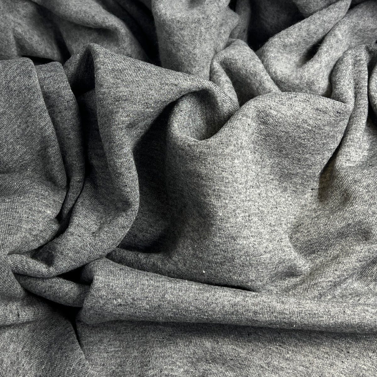 Polyester/Cotton Sweatshirt Fleece - Charcoal Heather - Project Ready ...
