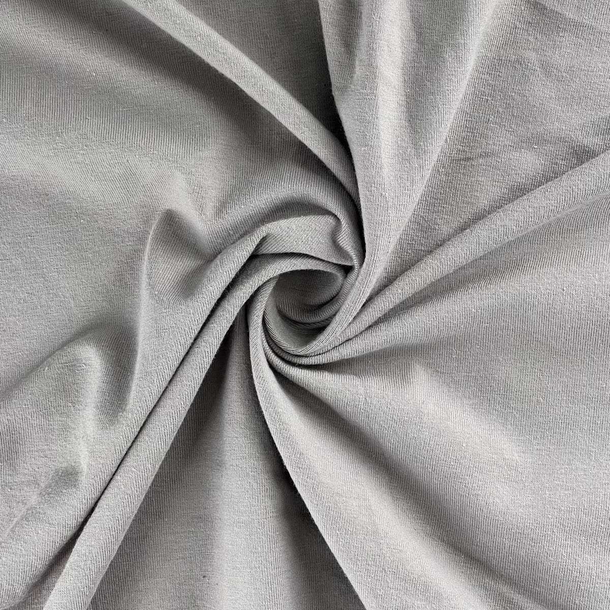 Mono Grey 12oz Cotton/Lycra Single-Knit Jersey Fabric - Shop by the ...
