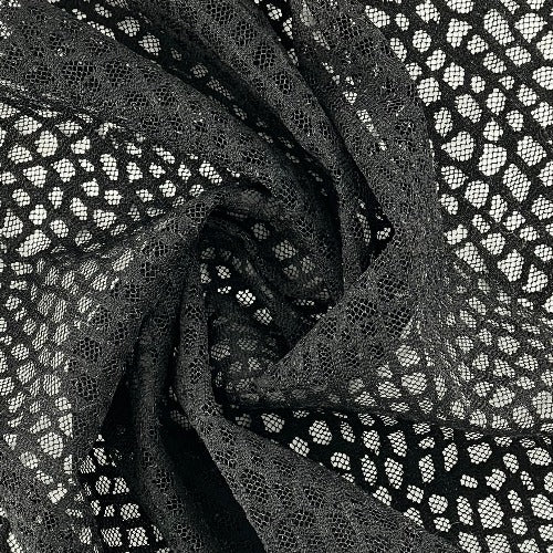 Black | Alligator Lace Power Mesh (Eco Friendly-Recycled) - SKU 7151A ...